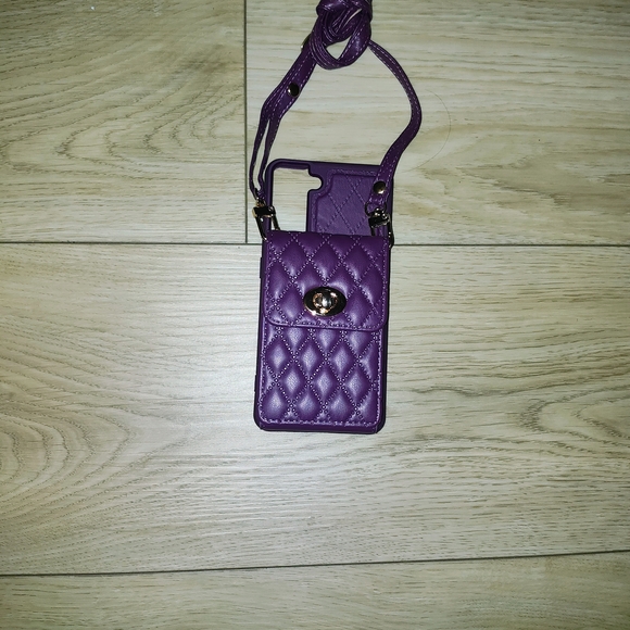 Other | Purple Quilted Phone Crossbody Bag | Poshmark